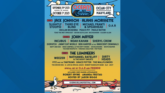 Oceans Calling Festival: THe Lumineers, John Mayer, Jack Johnson & Alanis Morissette - 3 Day ...